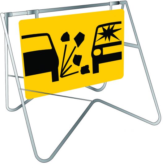 Loose Surface Picto Safety Sign | Swing Stand Signage | USS
