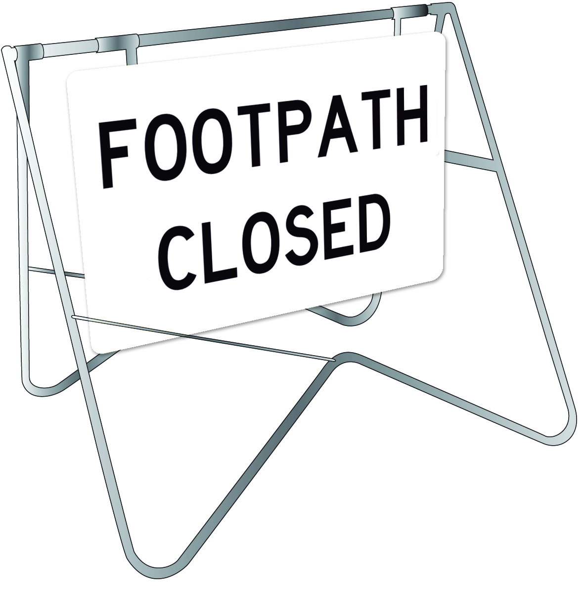 Footpath Closed Swing Stand Signage | Swing Stand Signage | USS