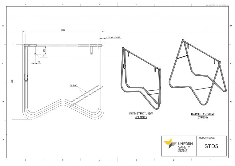 Swing Stand (sign not included) | Swing Stand Signage | USS