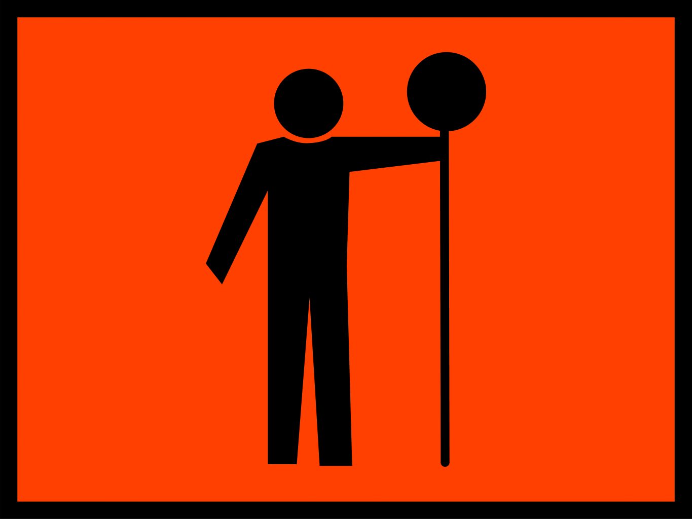 Traffic Controller (Symbolic) | Uniform Safety Signs
