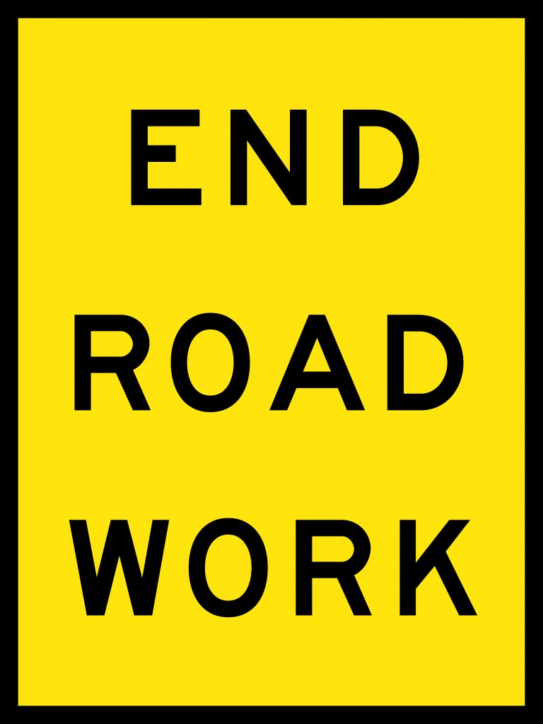 End Road Work | Boxed Edge | USS