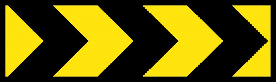 Boxed Edge Chevron Sign | Uniform Safety Signs