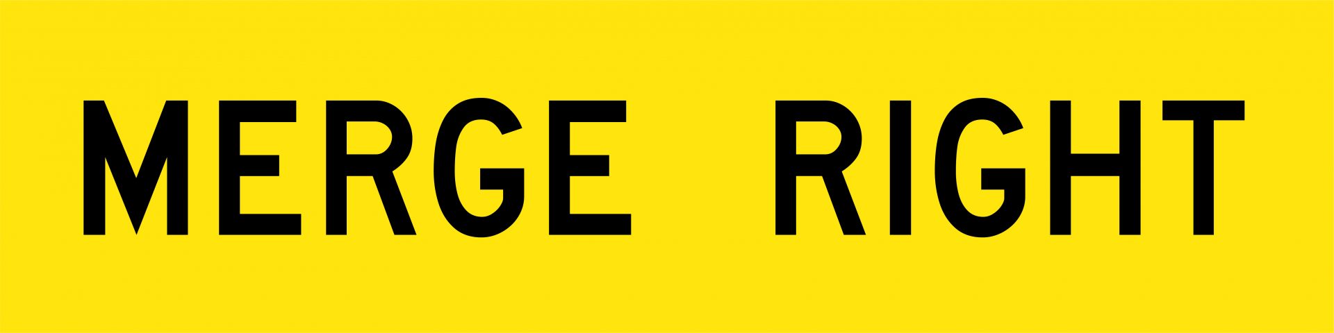 Merge Right | Multi Message Signs | USS