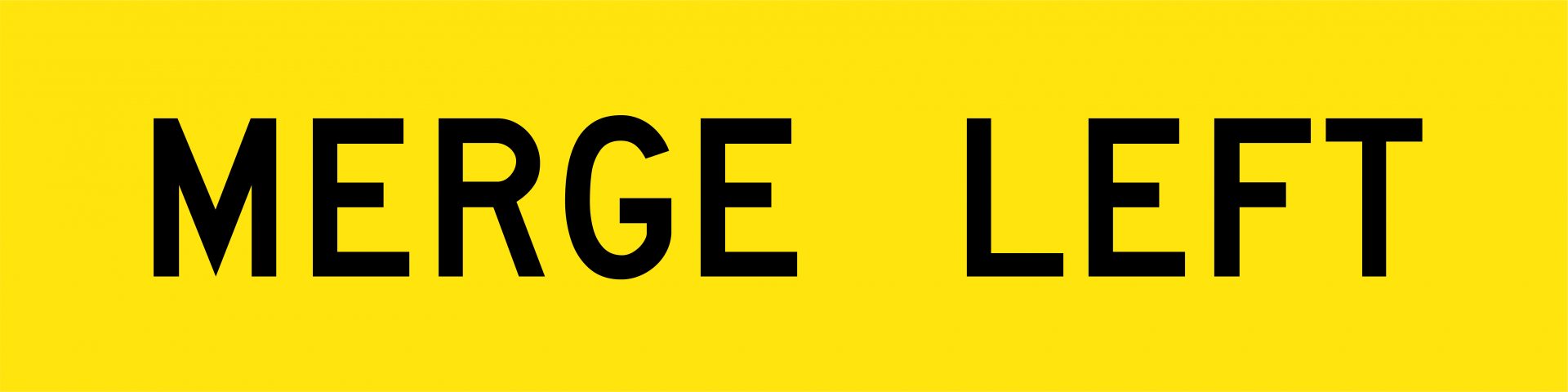 Merge Left | Multi Message Signs | USS