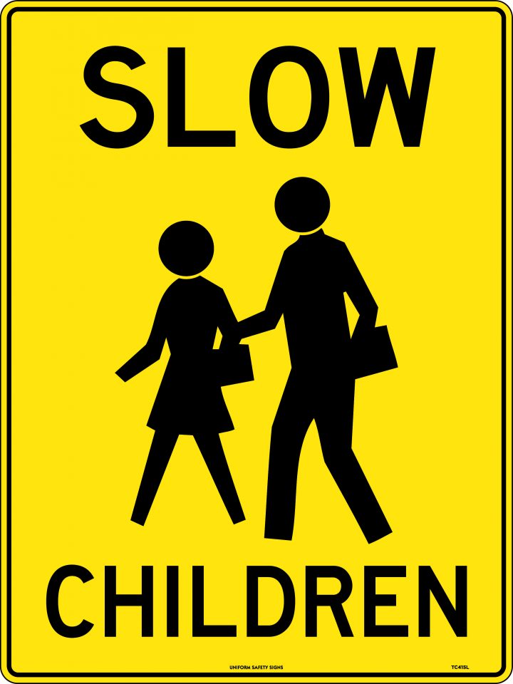 Slow Children | Parking Signs, Road Signs | USS