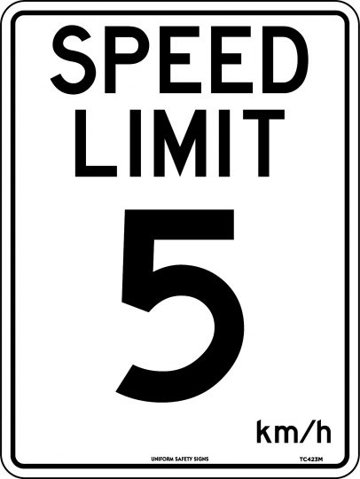 Speed Limit 5 | Road Signs, Speed Limit | USS