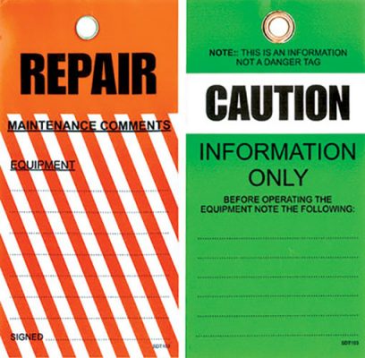 Repair Tags | Safety Tags | USS