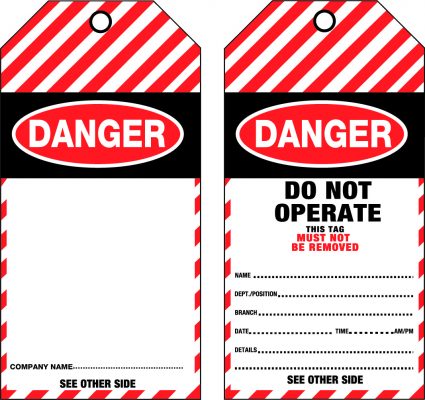 Danger Blank | Safety Tags | USS