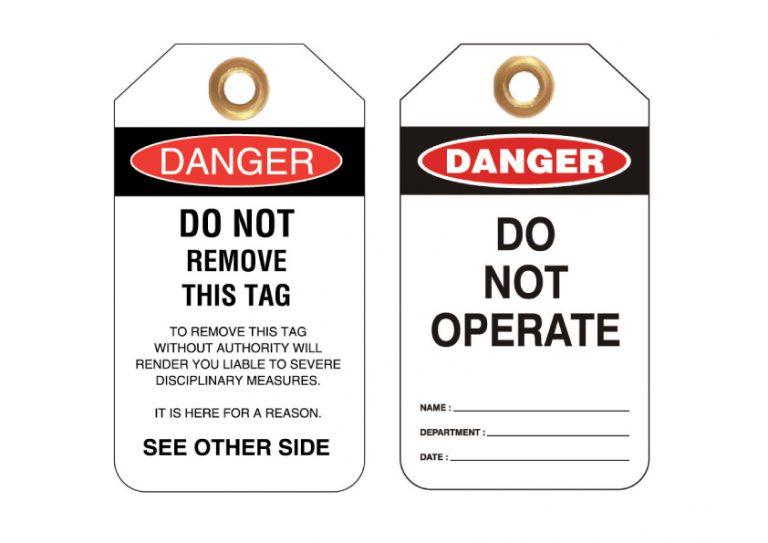 Danger Do Not Operate - Heavy Duty PVC | Safety Tags | USS