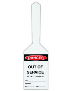 Danger Self Locking Tags Out of Service | Uniform Safety Signs