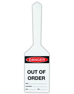 Danger Self Locking Tags Out Of Order | Safety Tags | USS
