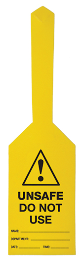 Caution Self Locking Tags Unsafe Do Not Use | Uniform Safety Signs
