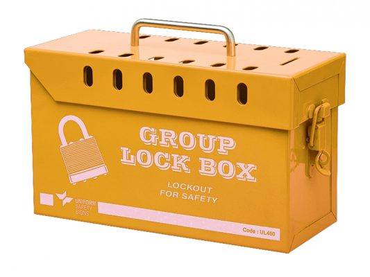 Yellow Group Lock Box (12 Lock) | Group Lock Boxes | USS