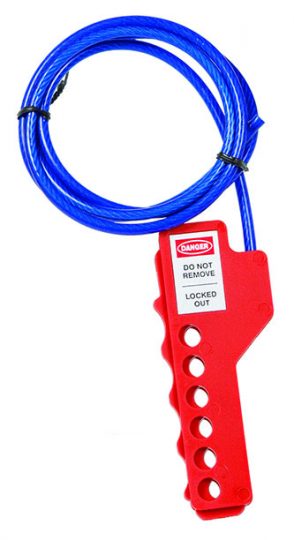 Adjustable Cable Lockout 1mtr | Lockout Hasps | USS