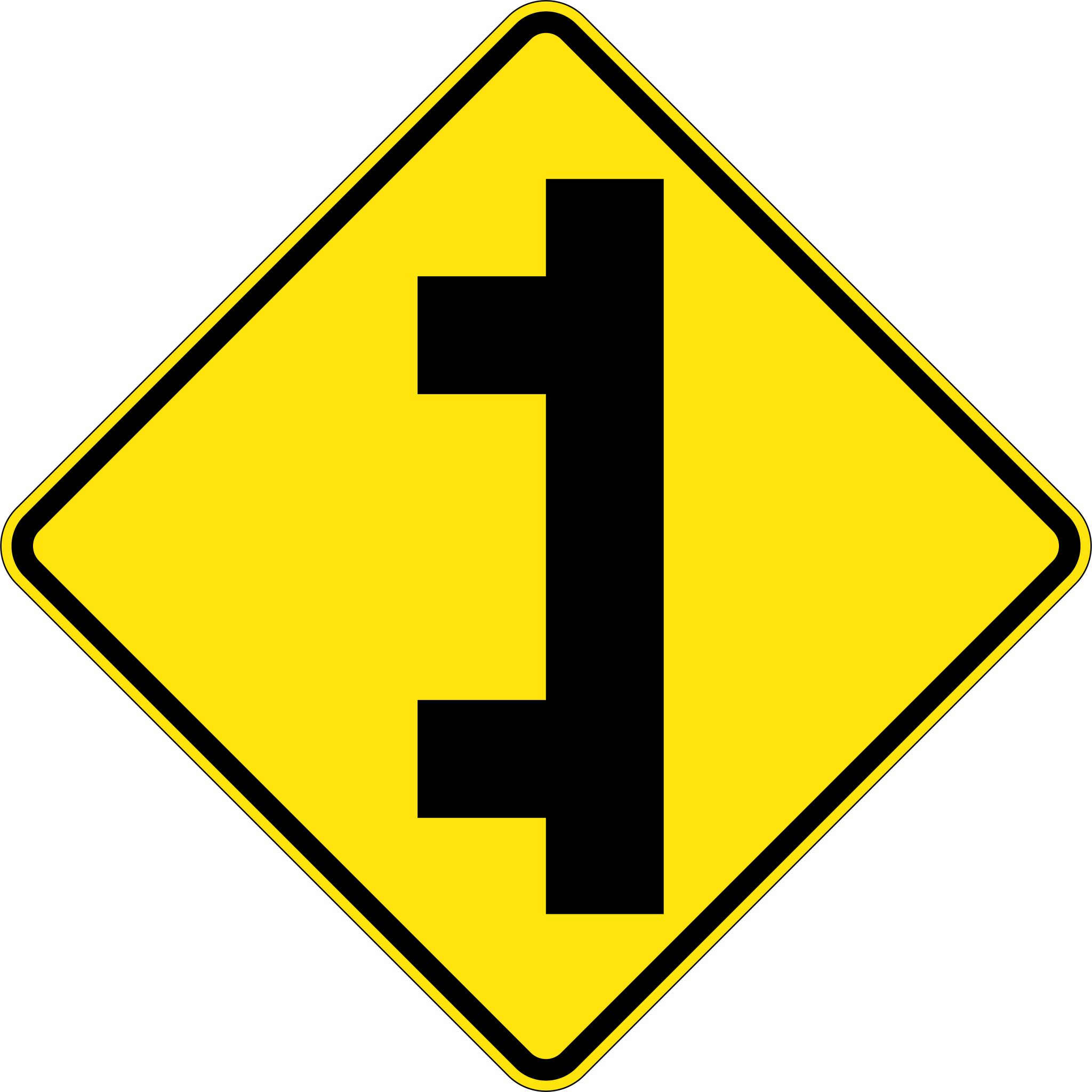 Side Road Intersection 2 On Same Side (Left or Right) | Road Signs | USS