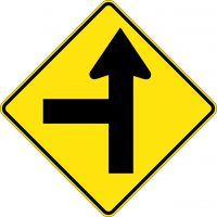 Side Road Junction (Left or Right) | Road Signs | USS