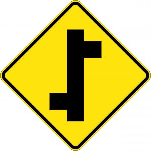Staggered Side Road Junction (Left or Right) | Road Signs | USS