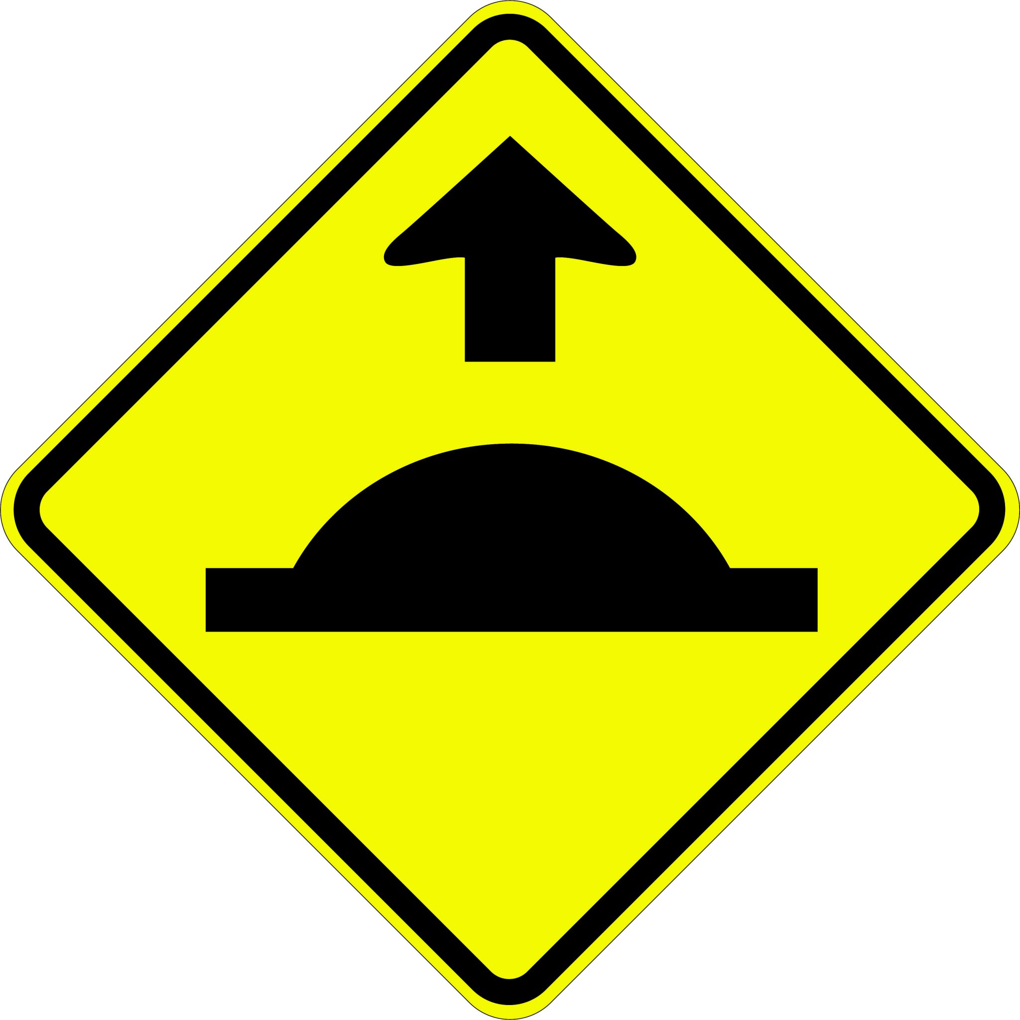 Speed Hump Ahead Safety Sign | Road Signs | USS