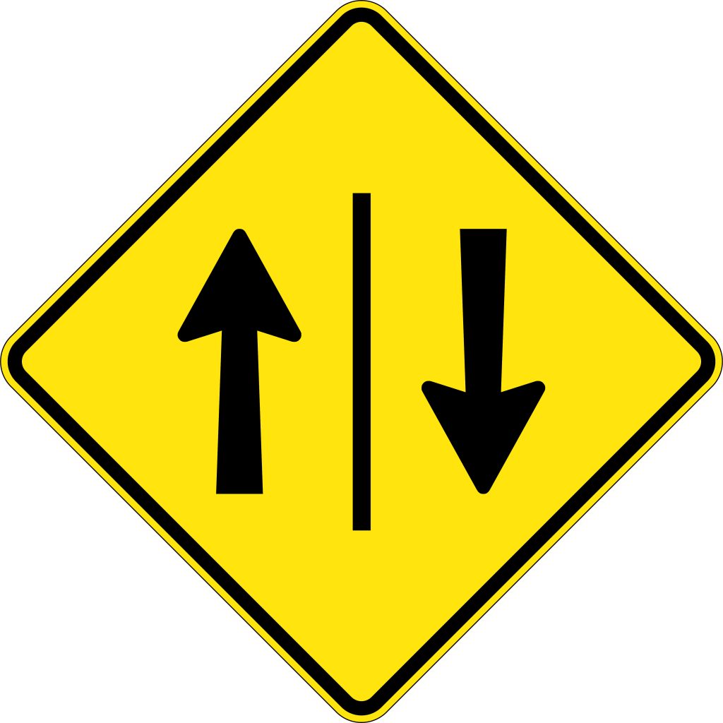One Lane Each Direction | Uniform Safety Signs