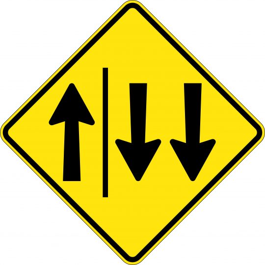 One & Two Lane Each Direction | Road Signs | USS