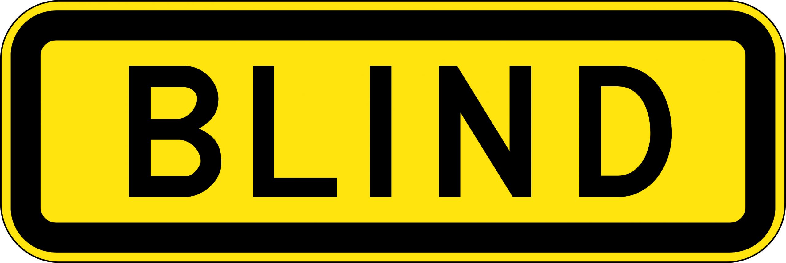 Blind | Uniform Safety Signs