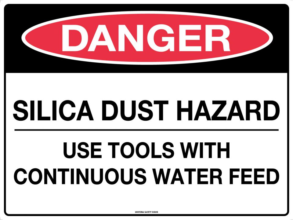 Danger Silica Dust Hazard Use Tools etc | Asbestos & Silica Dust | USS