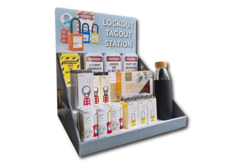 Lockout Tagout Counter Top Display Stand | Display Stands | USS