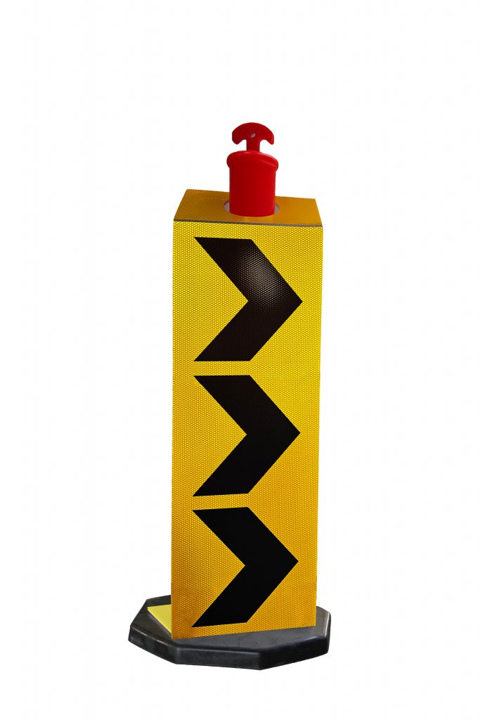Bollard Sign Corflute - Chevron Right Arrow - CL | Safety Signs | USS