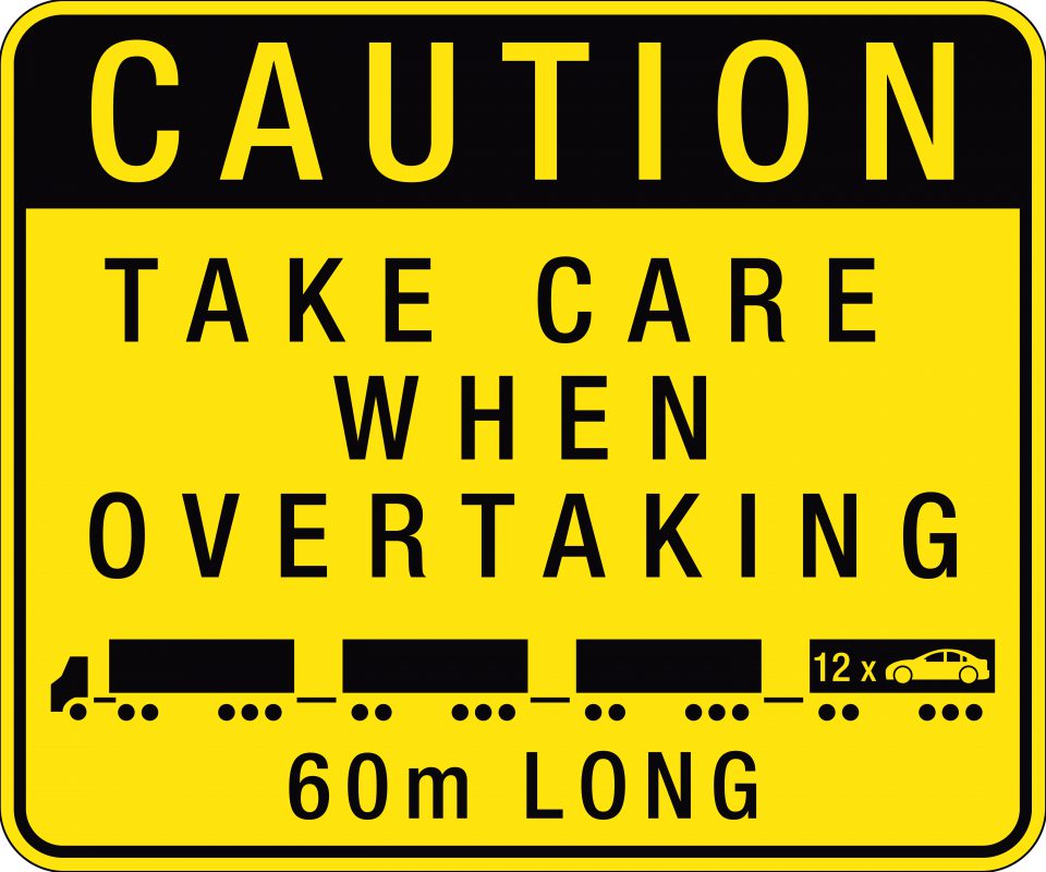 Road Train Sign - 60m Long | Vehicle Signs | USS